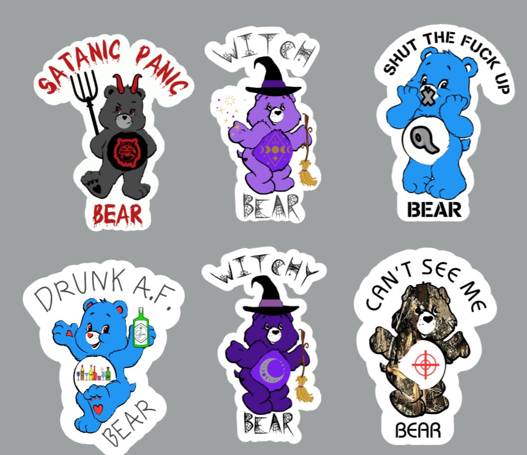 Not so Care Bears - Etsy