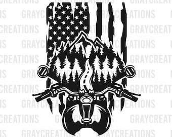 Rider Svg Biker Mountain Svg Mountain Scene Svg Riding Motorcycle Svg ...