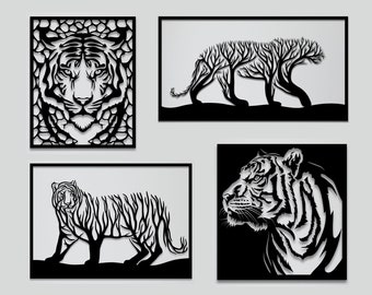 Multilayer Laser Cut File Tiger Eyes Dxf File Laser Cut File - Etsy