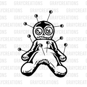 Voodoo Doll SVG | Witchy SVG | Sorcery SVG | Halloween Svg | Gothic Svg ...