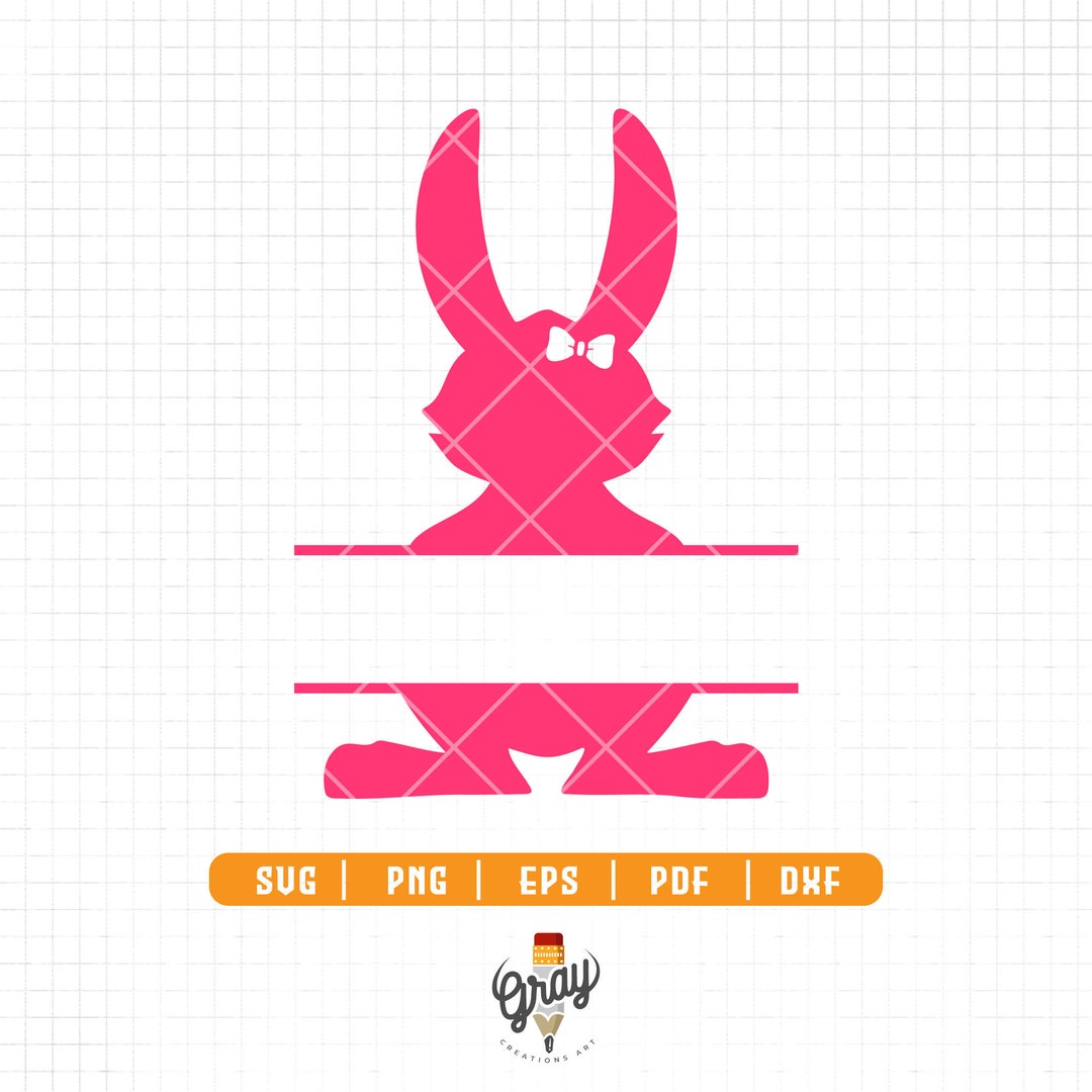 Easter Bunny Svg , Cute Bunny ,rabbit Svg, Name Svg, Easter Clip Art ...
