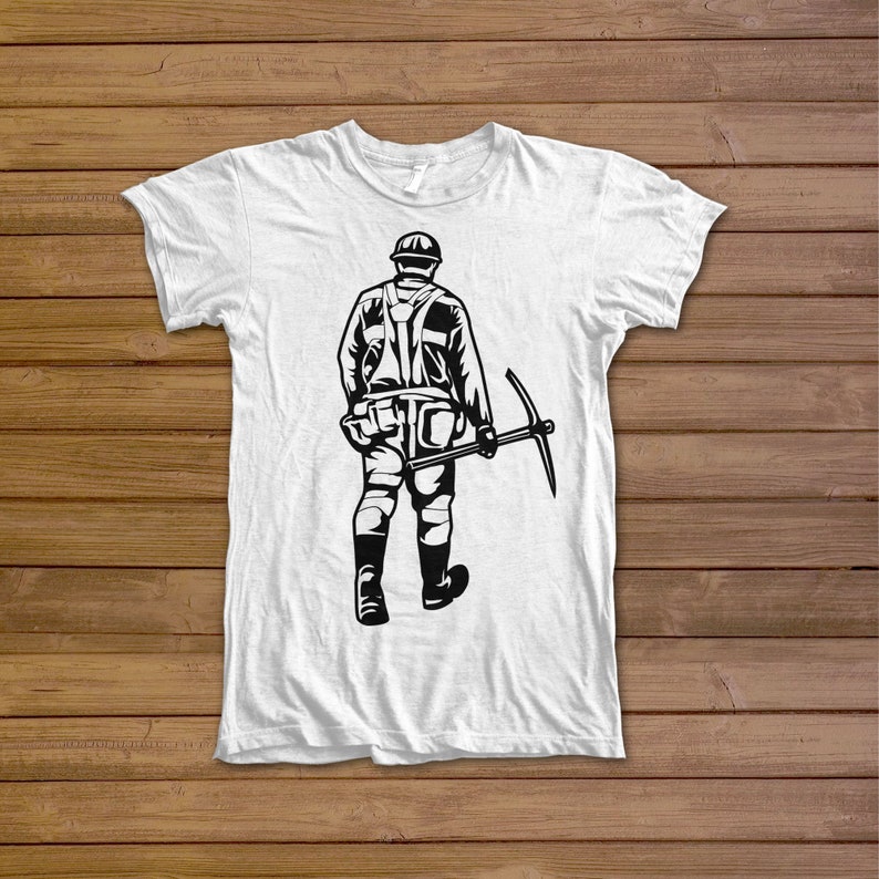 Miner Walking With Pick Axe Svg / Coal Mine Worker Svg / Miner Clip Art ...