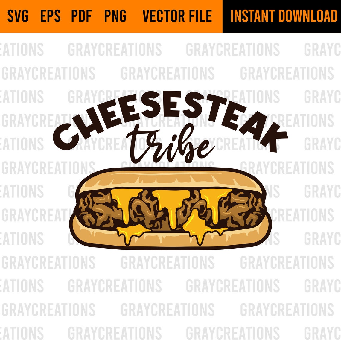 Philly Cheesesteak Svg / Cheesesteak Tribe Svg / Dripping | Etsy