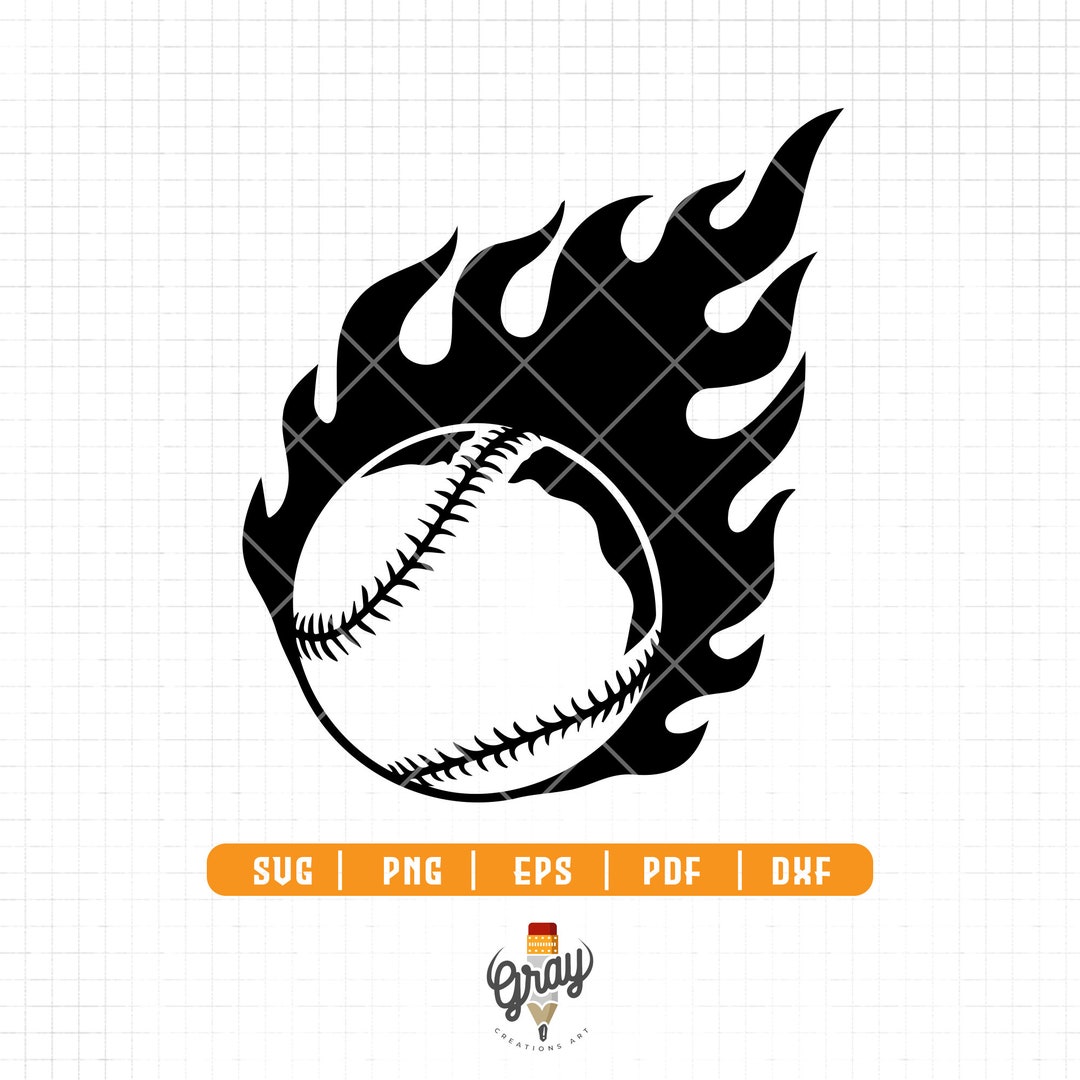 Baseball Svg , Fireball Svg ,flaming Baseball ,baseball Clip Art ...