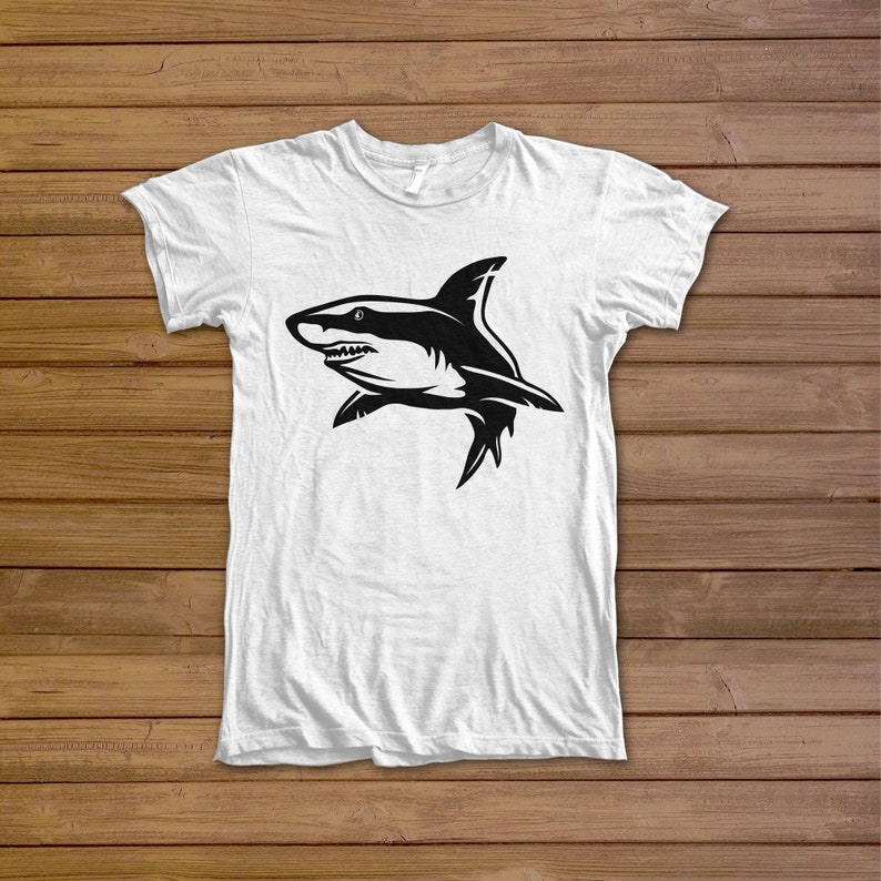 Great White Shark Sharp Teeth Svg / Underwater Predator Svg / Large ...