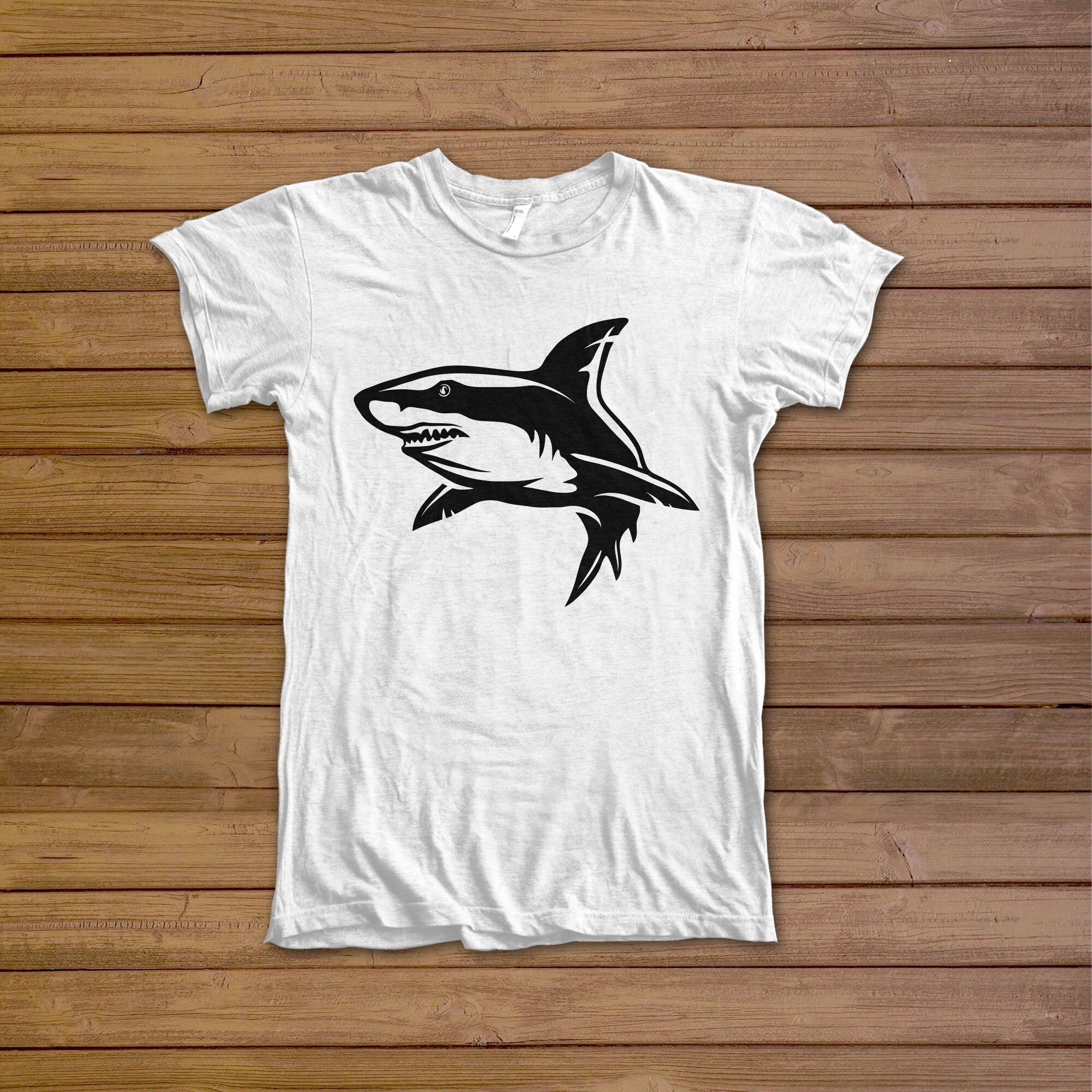 Great White Shark Sharp Teeth Svg / Underwater Predator Svg / Large ...