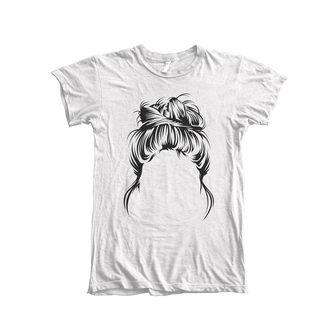 Messy Bun Svg/ Messy Hair Svg - Etsy