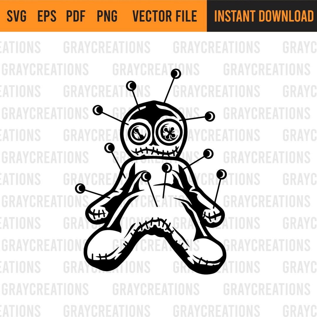 Voodoo Doll SVG | Witchy SVG | Sorcery SVG | Halloween Svg | Gothic Svg ...