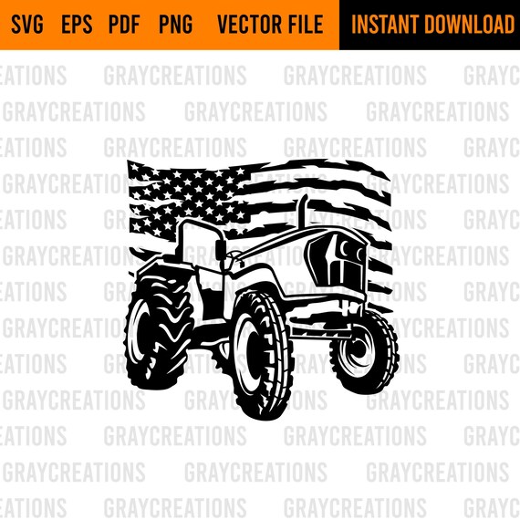 US Tractor Operator Svg / Printable American Tractor Driver - Etsy