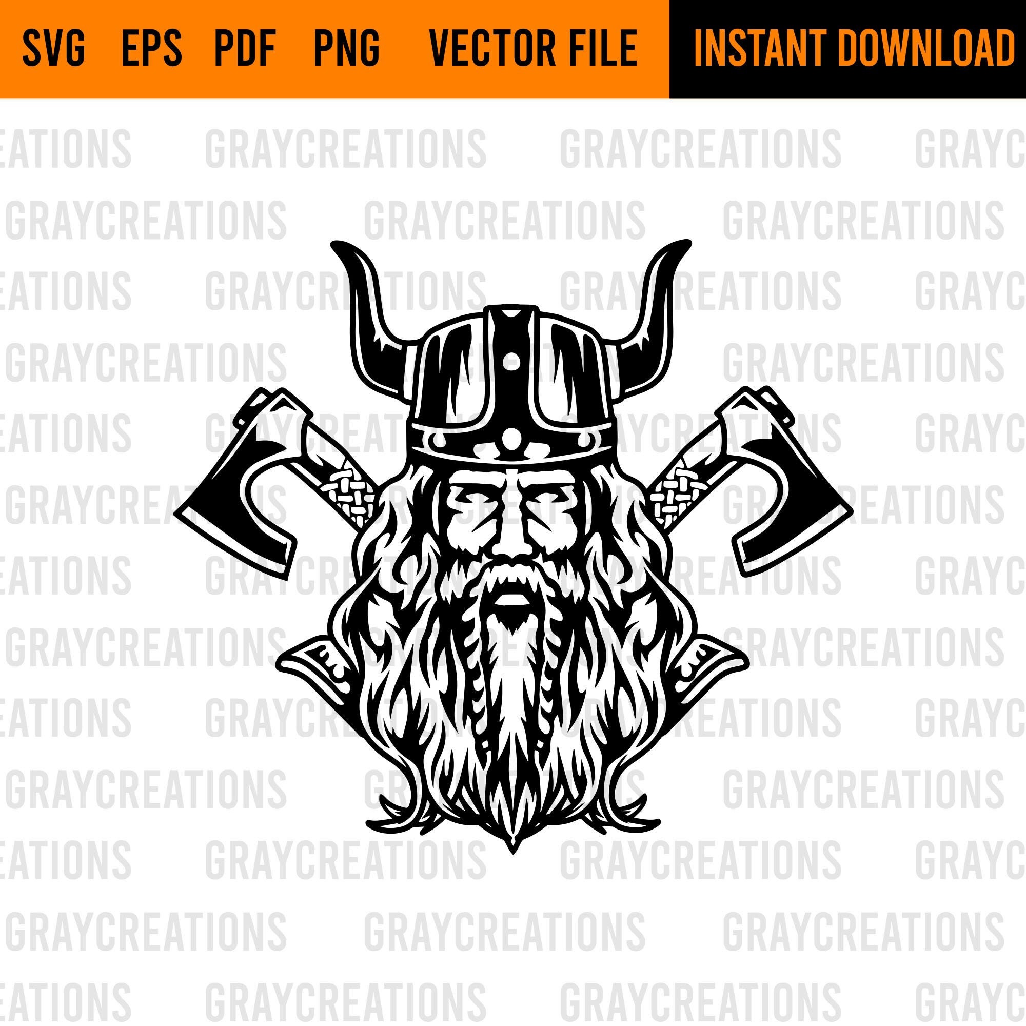 Wikinger SVG | Barbar SVG | Hörner SVG | Odin Datei | Nordischer Gott ...