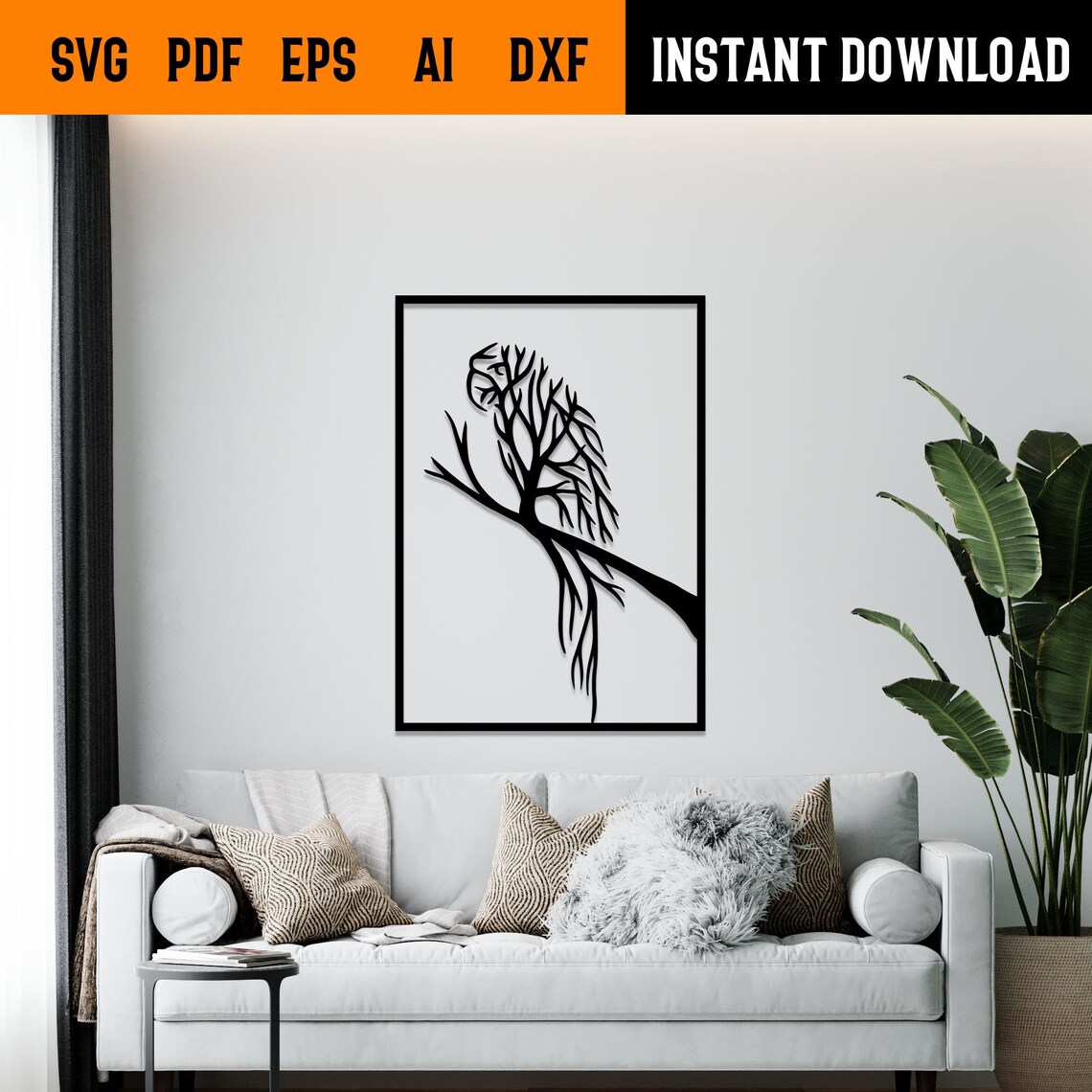 Parrot Wall Art Svg,dxf, EPS,AI and PDF Files.plasma Cut File,wall Art ...