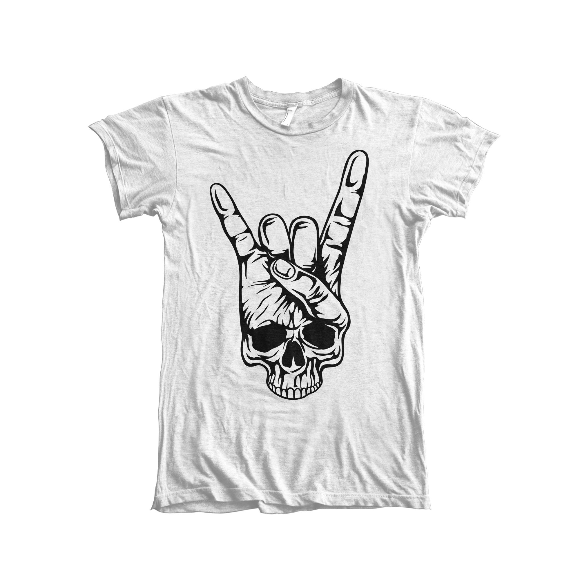 Rockers Skull Svg/ Rock N Roll Hand Sign Svg / Skull Rocker - Etsy