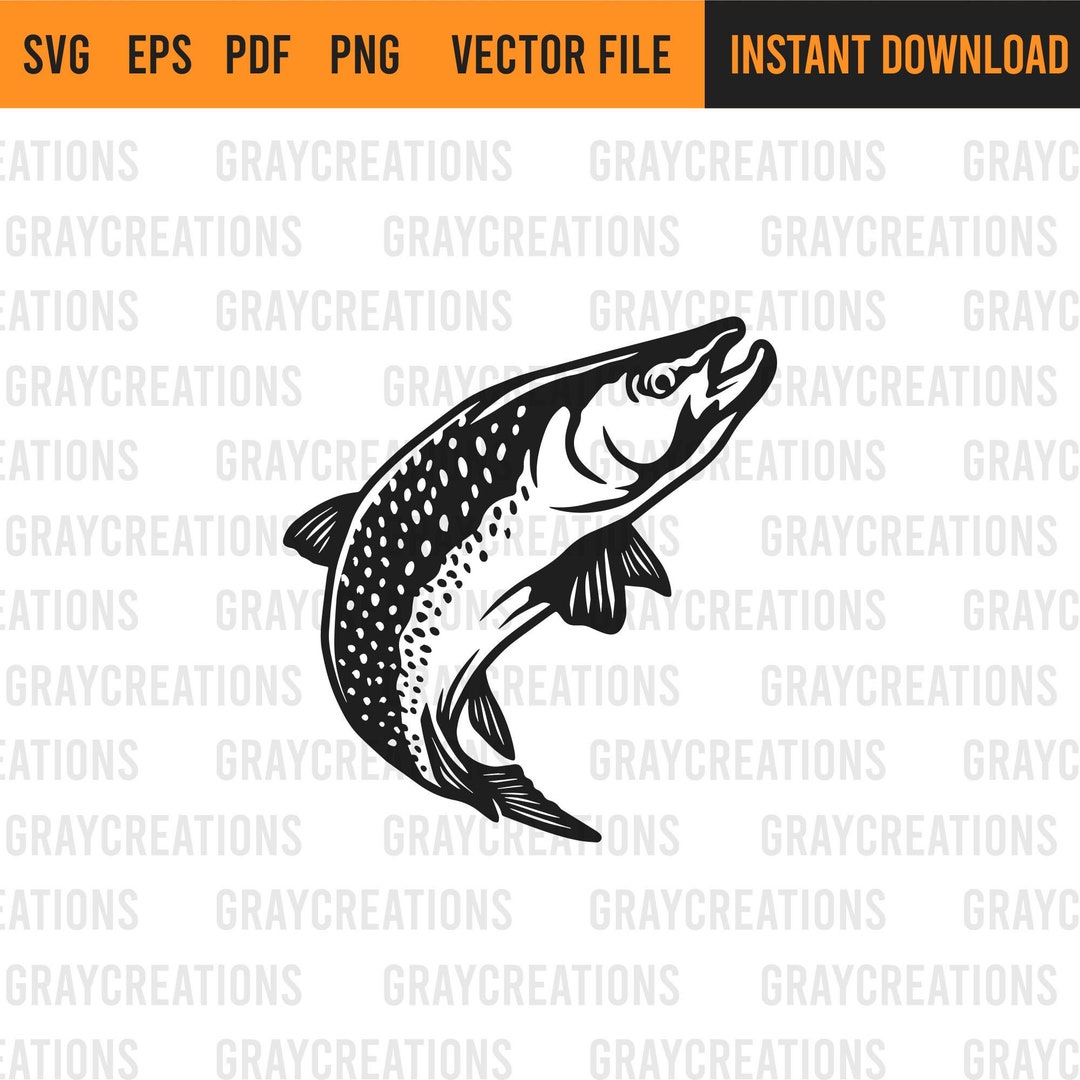 Trout Fish Svg, Trout Fishing ,fishing Svg ,fish Clip Art ,printable ...