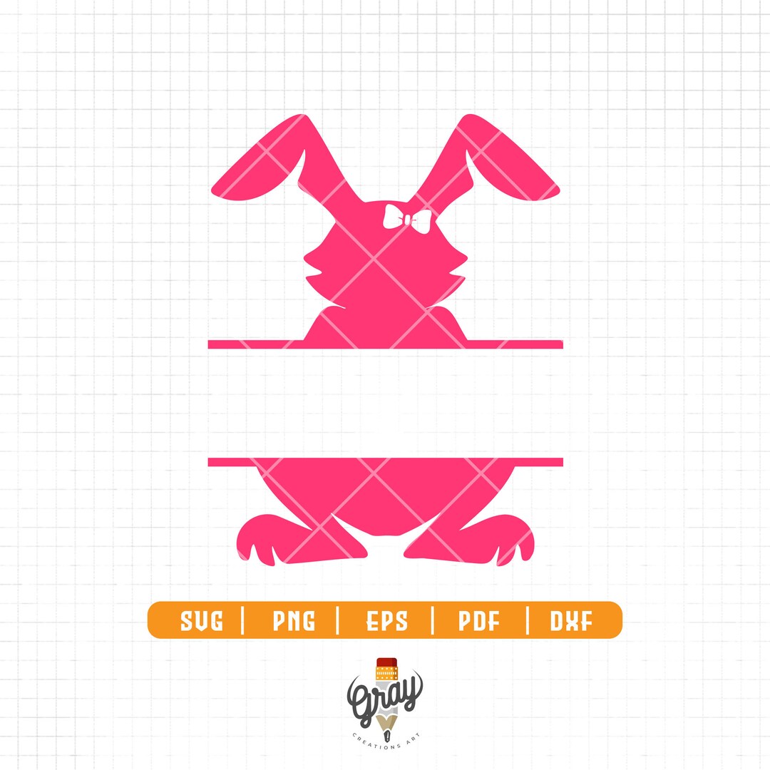 Easter Bunny Svg , Cute Bunny ,rabbit Svg, Name Svg, Easter Clip Art ...