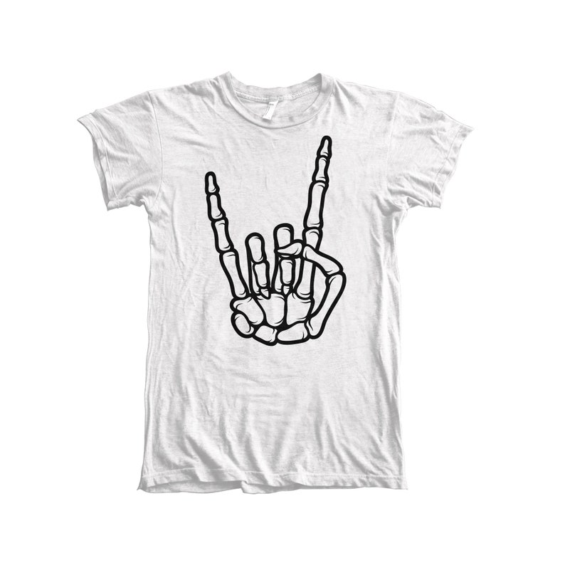 Skeleton Rock Hand Svg / Rock Star Hand Svg / Rock Hand - Etsy