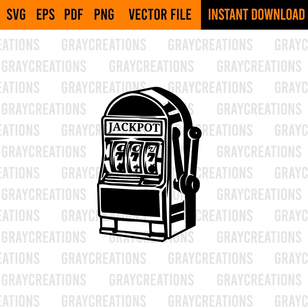Casino Slot Machine Svg / North American Coin-operated Gaming Machine ...
