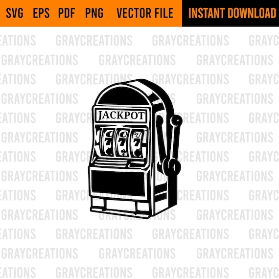 Casino Slot Machine Svg / North American Coin-operated Gaming - Etsy