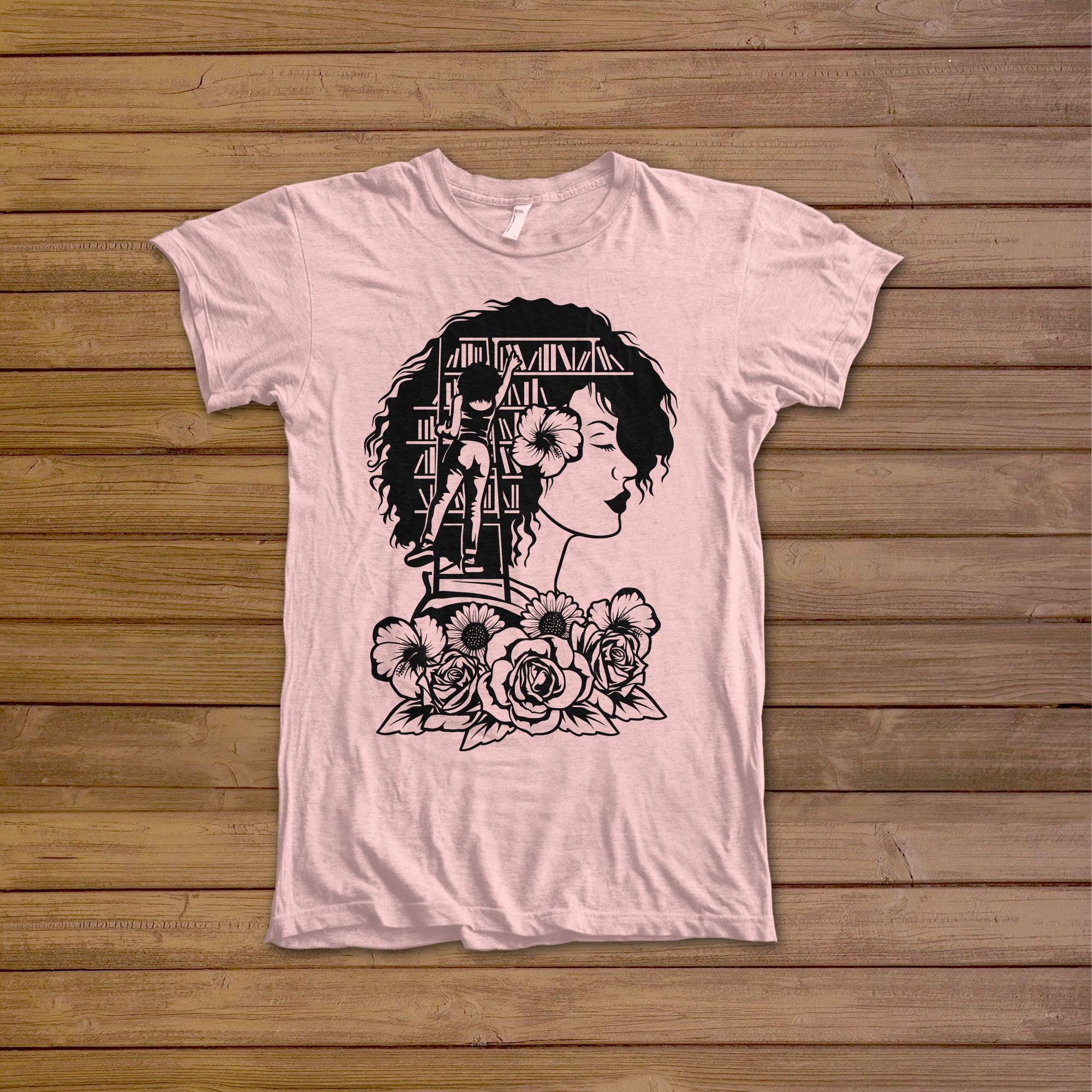 Afro Girl Book Lover Svg / Black Afro Girl With Flowers Svg / - Etsy