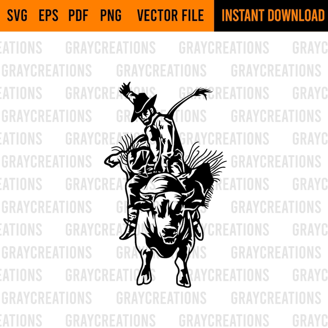Rodeo Svg | Bull Rider Svg | Cowboy Svg | Ranch Western Country Farm ...