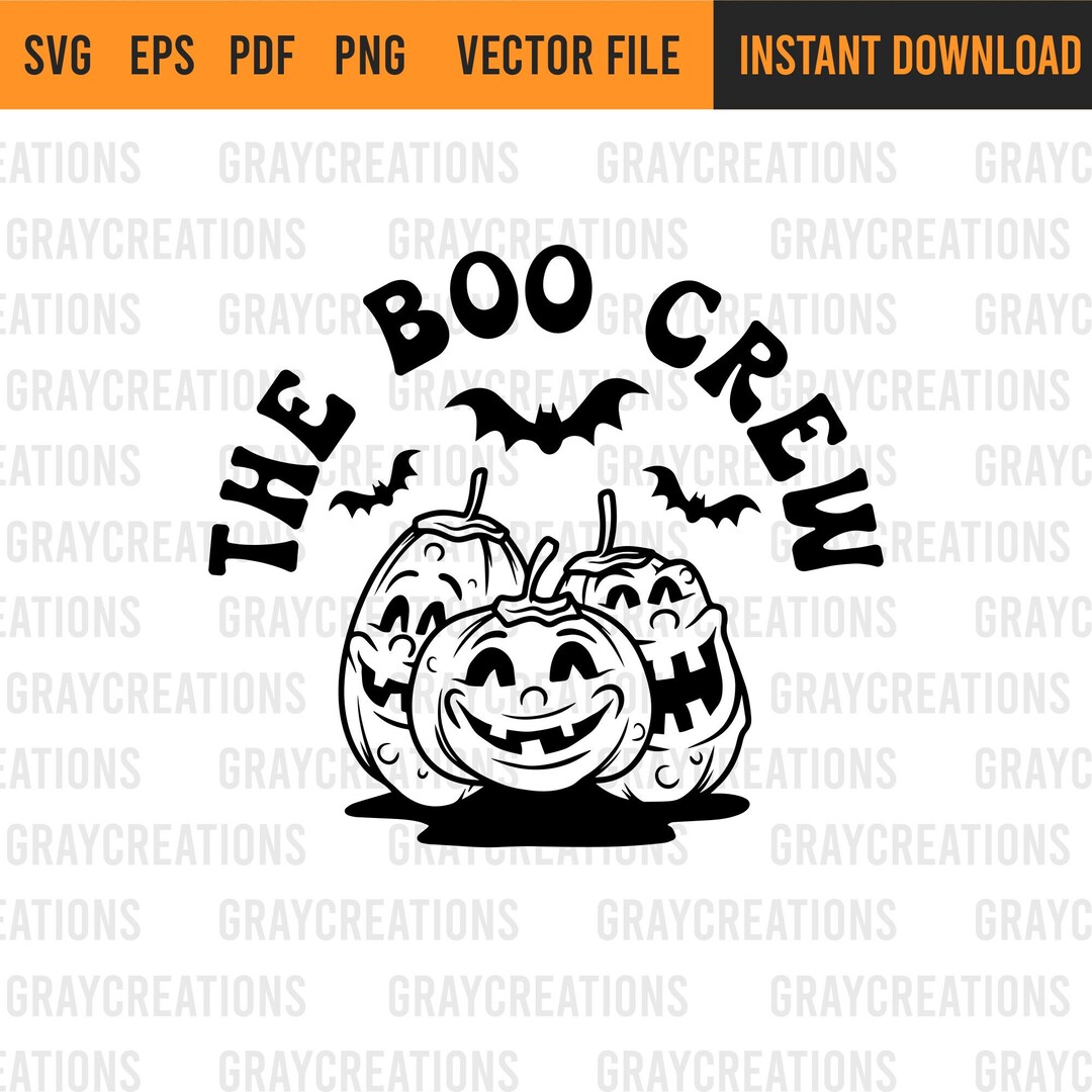 The Boo Crew Svg , Halloween Shirt Svg , Halloween Clip Art , Printable ...