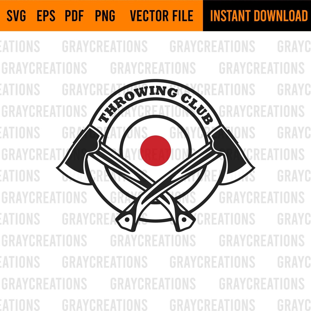 Axe Throwing Svg / Axe Throwing Clup Clip Art - Etsy