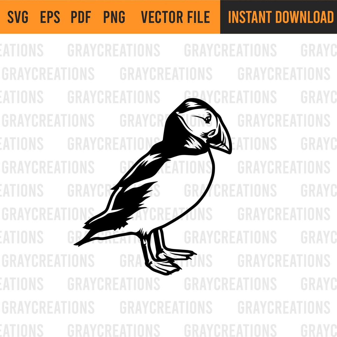 Atlantic Puffin Bird Svg , Puffin Clip Art , Puffin Bird Png ...