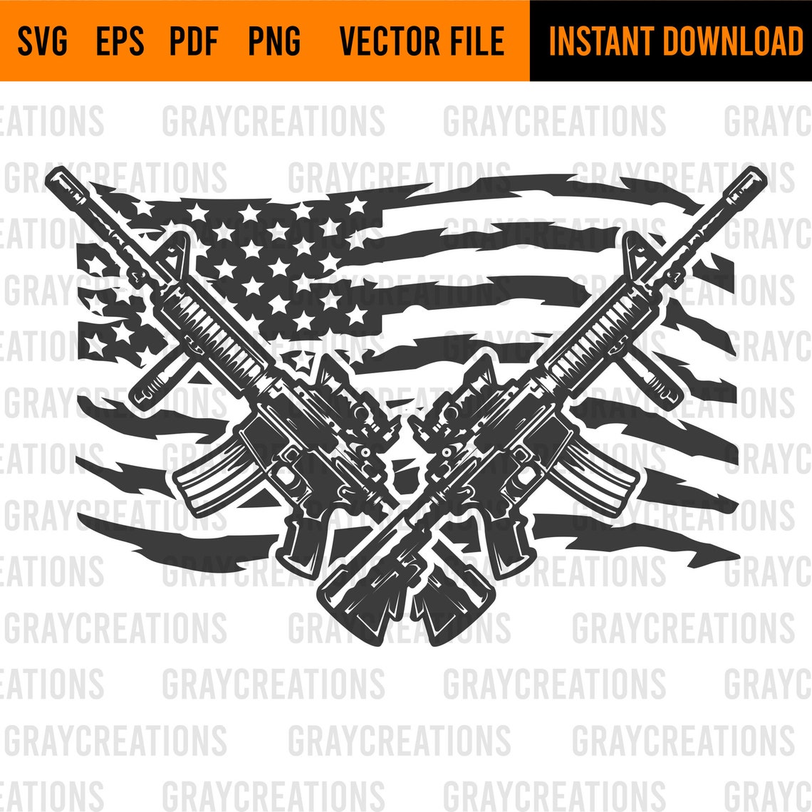 US Army Waepon Svg / US M4 Carbine Svg / Distressed American - Etsy UK