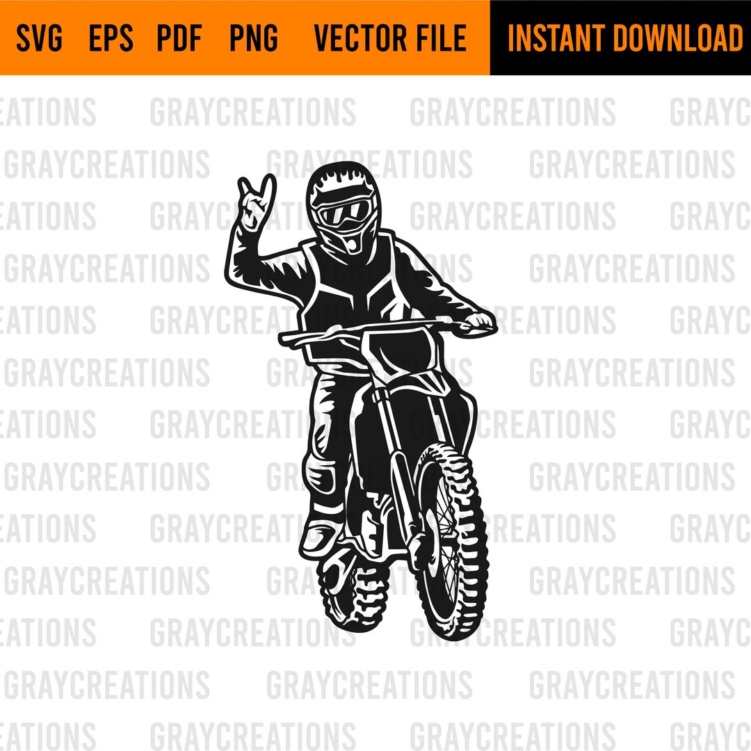 Motocross Racing Svg / Dirt Bike Racing Svg / Motorcycle Svg - Etsy