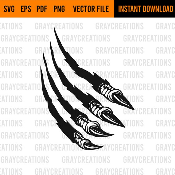 Claw Scratch Svg /animal Claw Svg /monster Scratch Svg | Etsy