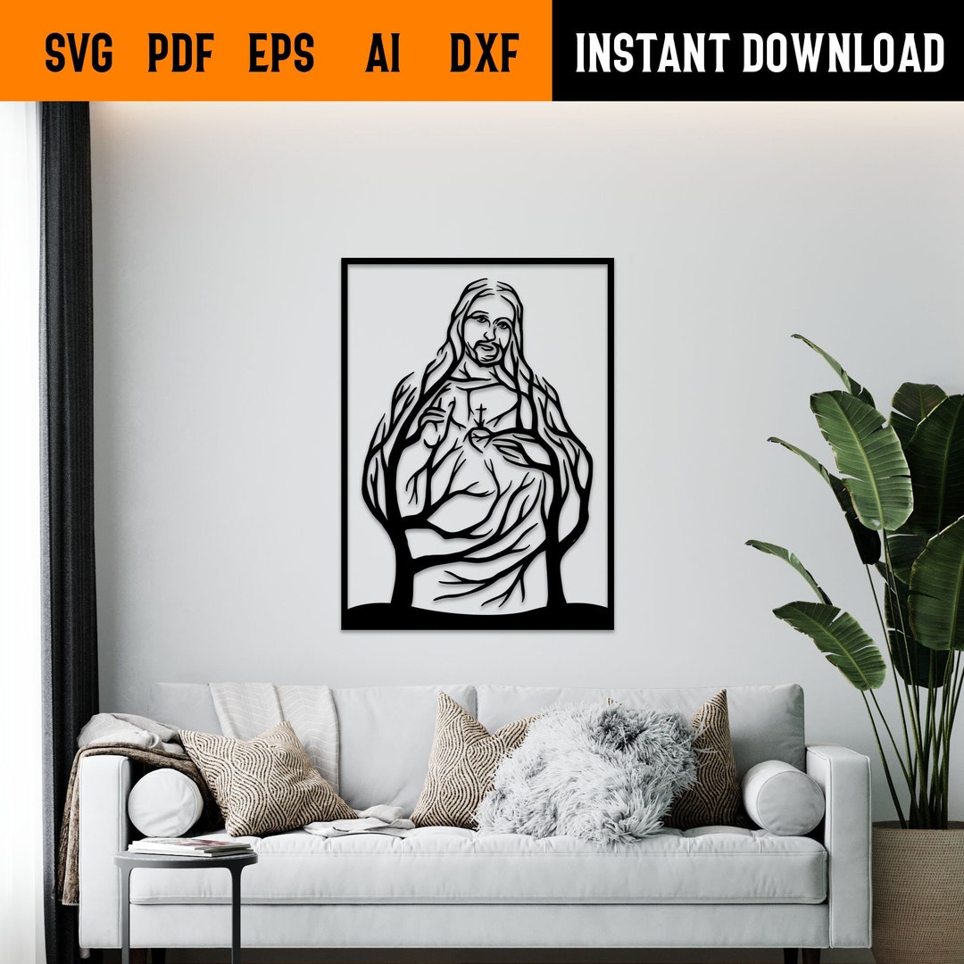Wall Art Svg,dxf, EPS,AI and PDF Files.plasma Cut File,wall Art Dxf ...