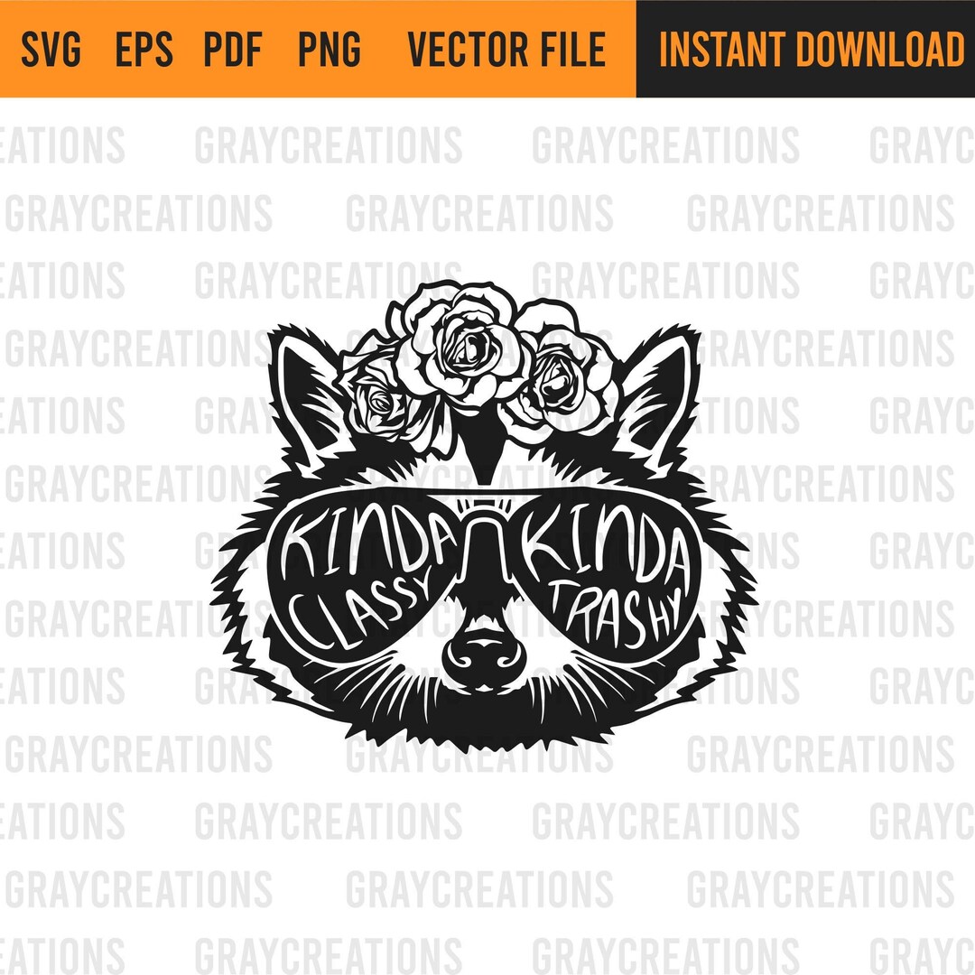 Racoon SVG PNG Floral Racoon Svg Racoon Sunglasses Svg - Etsy