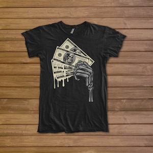 Skeleton Hand Holding 100 Dollar Bill Svg /dripping One Hundred Dollar ...