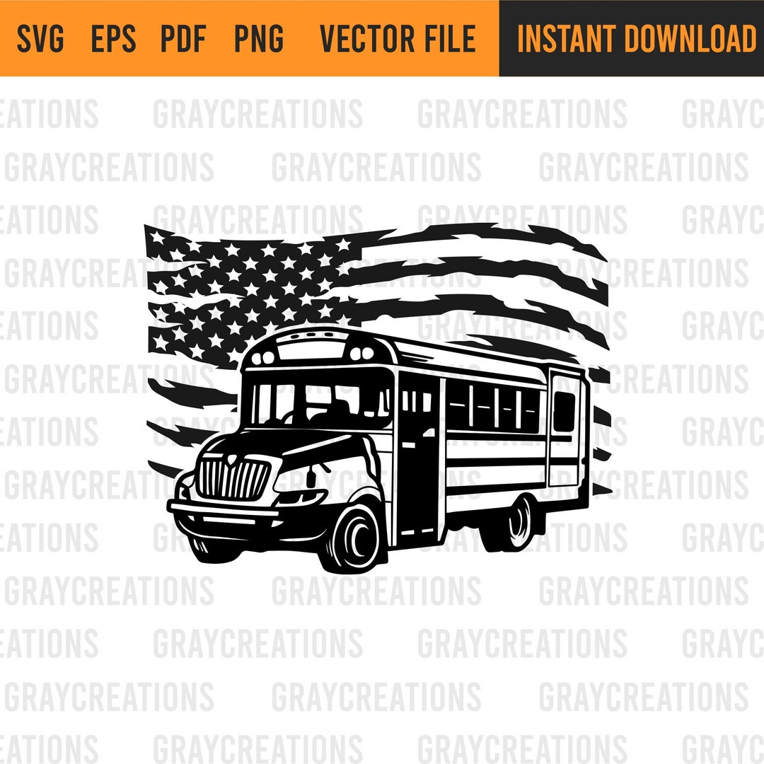 US School Bus Svg File | School Svg | Bus Svg | School Bus Clipart ...