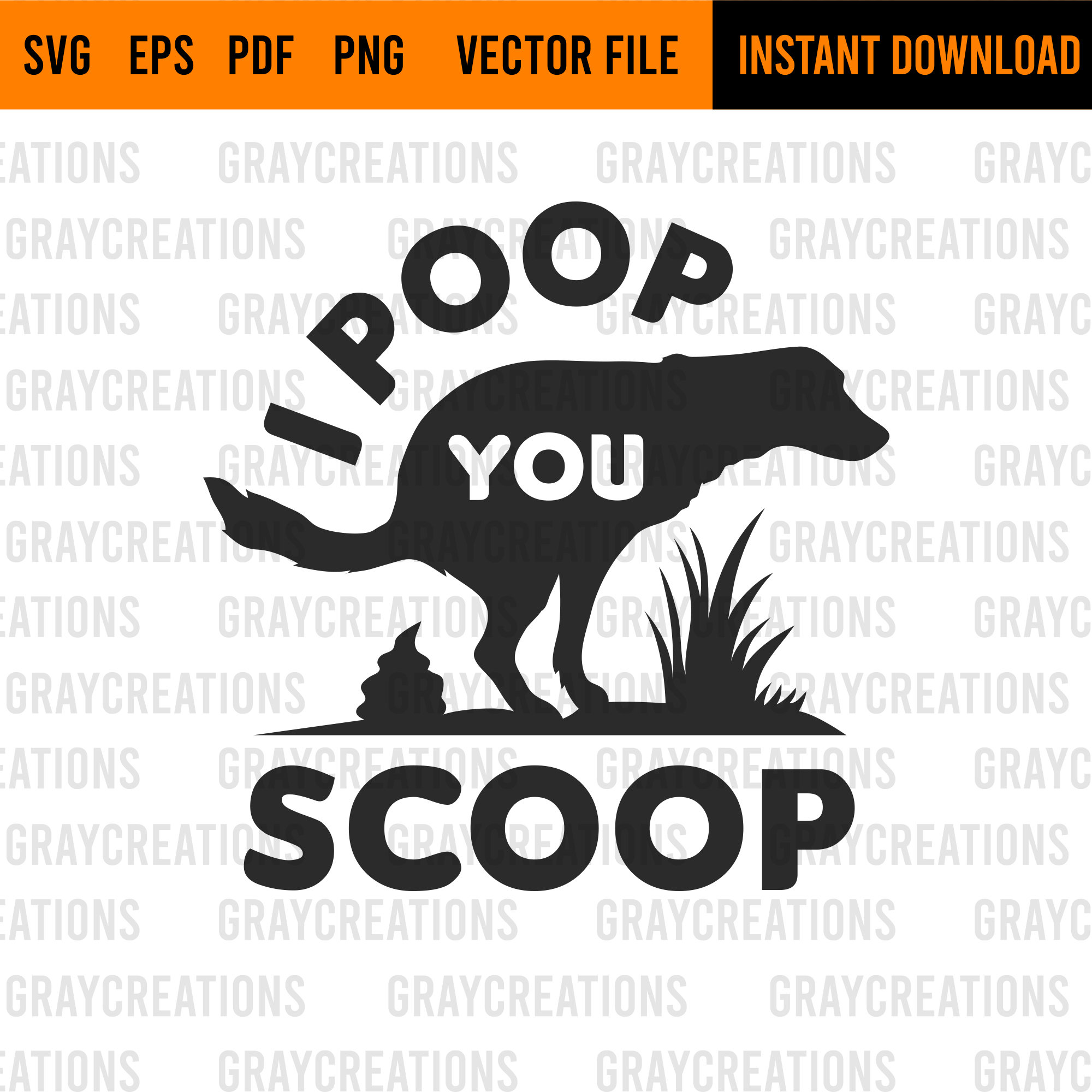 Dog Pooping Svg/ I Poop You Scoop Svg / Dog Owner Design Files - Etsy UK