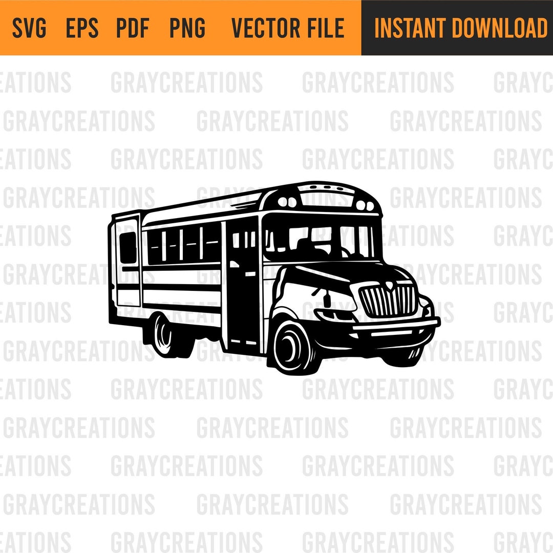 School Bus Svg File | School Svg | Bus Svg | School Bus Clipart ...