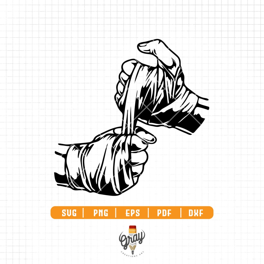 Hand Wrapped Svg, MMA Fighter Svg , Martial Arts Svg , Hand Wrap Svg ...