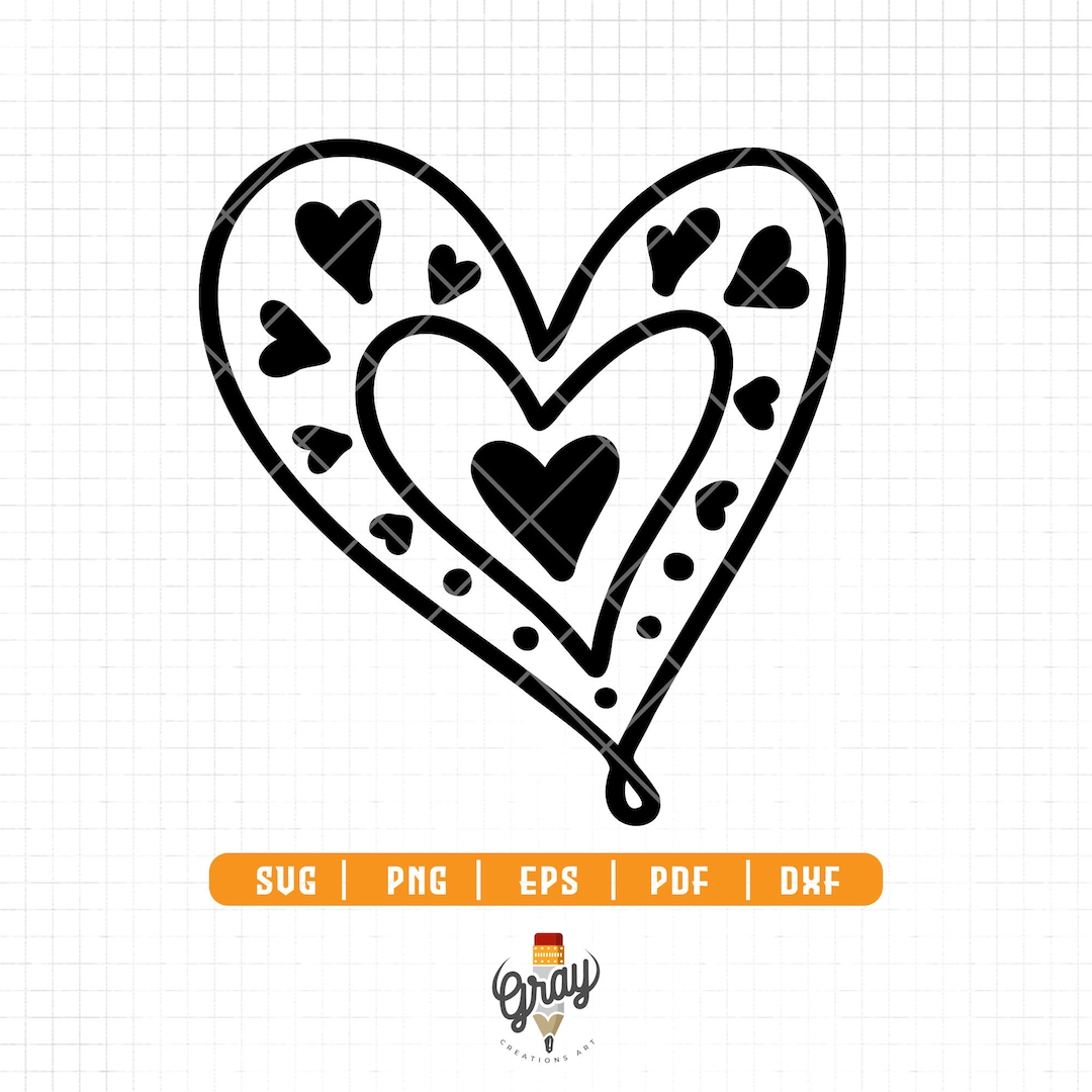 Heart Svg , Valentines Svg , Heart Clip Art , Cricut, Silhouette ...