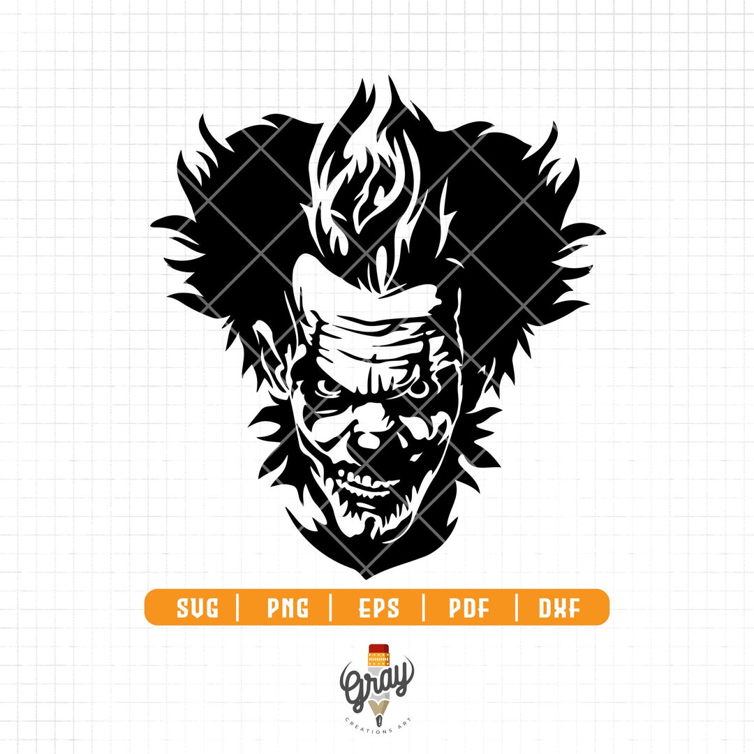 Joker Svg , Clown Sgv , Scary Face Svg , Clown Clip Art , Cricut ...