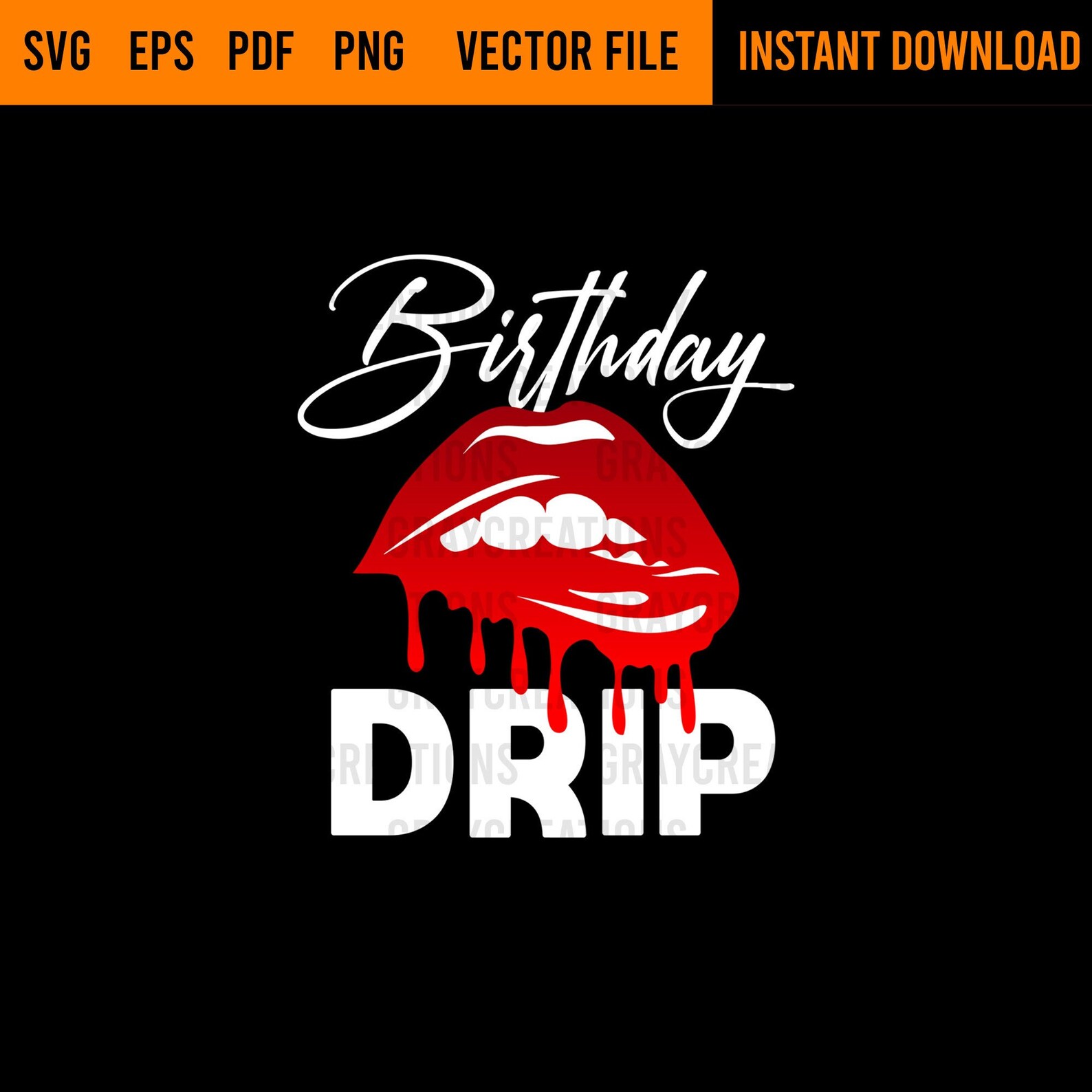 Birthday Drip Bundle Svg / Drip Squad Svg / 2 Color Variations - Etsy