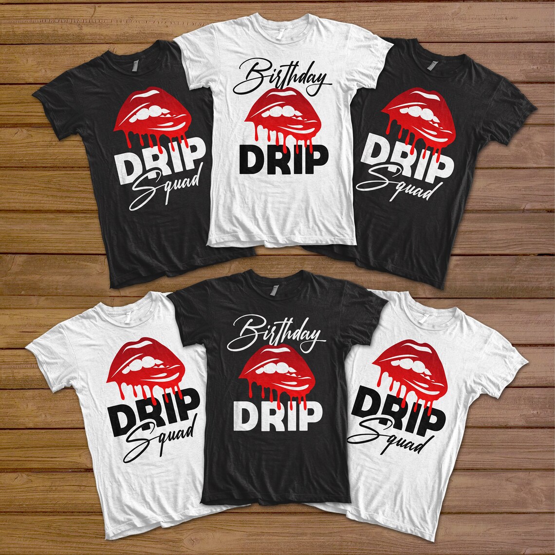 Birthday Drip bundle svg / Drip squad svg / 2 color variations | Etsy