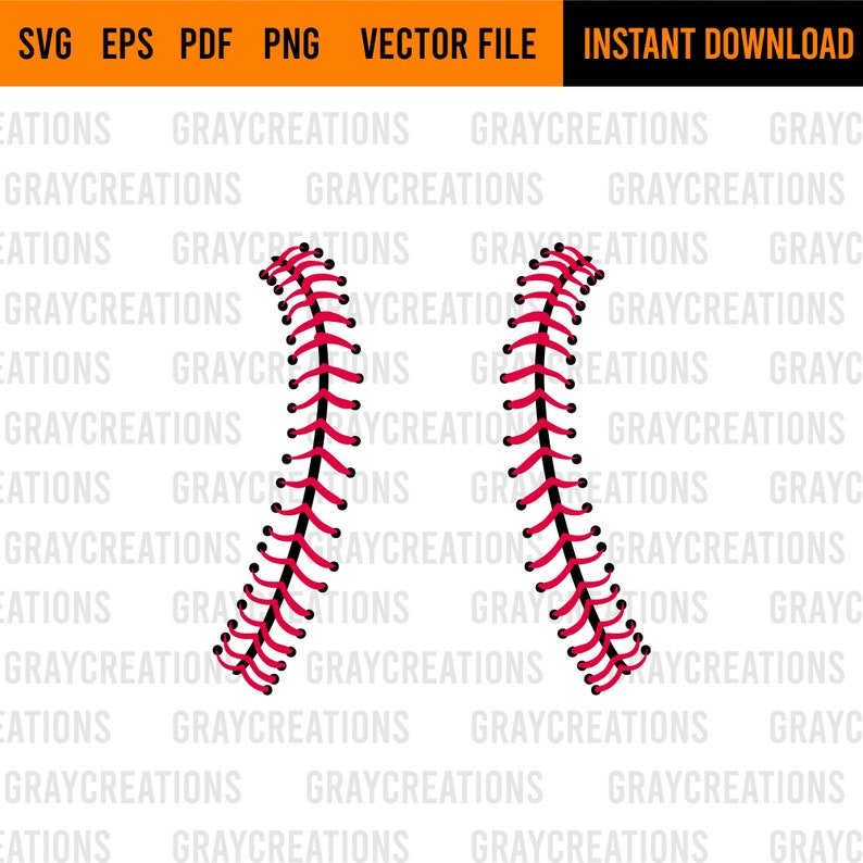 Baseball Stiches Svg Softball Thread /printable Sports Ball - Etsy