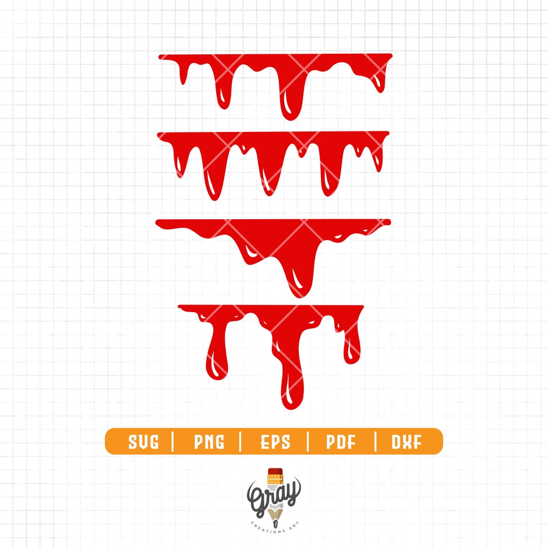 Dripping Blood Svg,drip Svg,blood Drop Svg ,bundle,cricut,silhouette ...