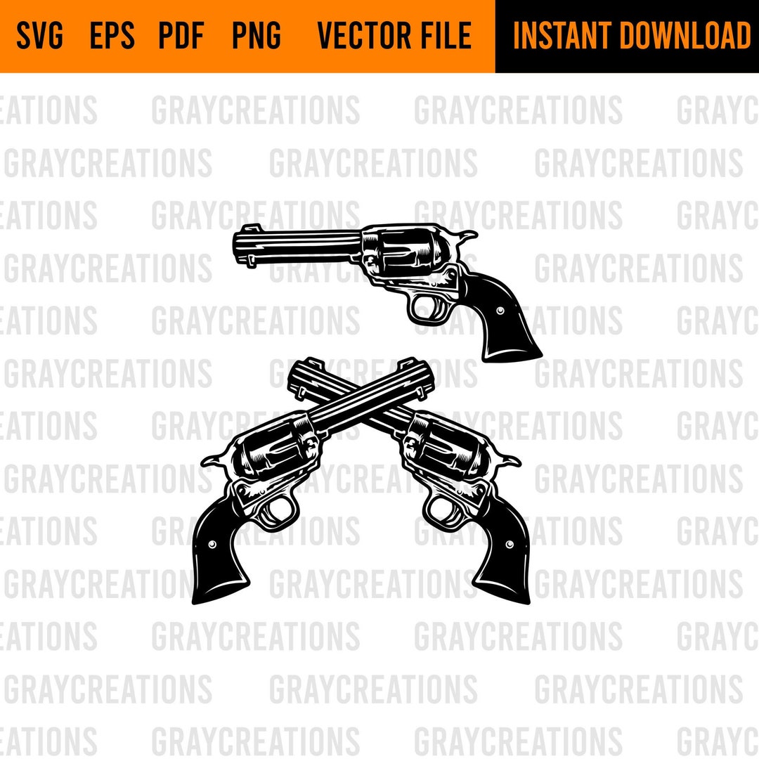 Revolver Gun Svg File Handgun Pistol Svg Revolver Pistol Svg Gun ...