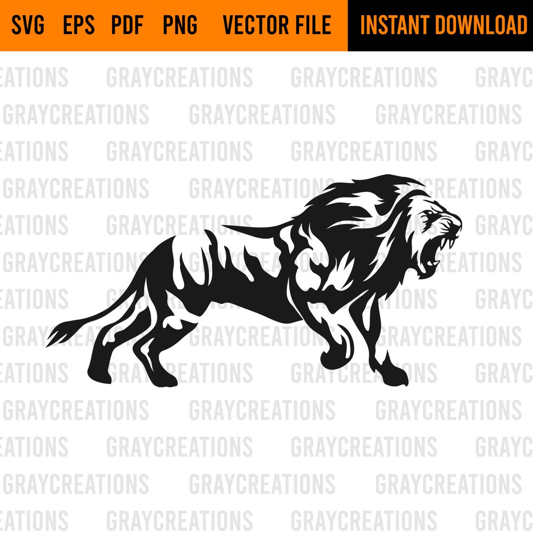 Lion Fierce Face Svg / King of the Jungle Svg / Lion King Svg - Etsy