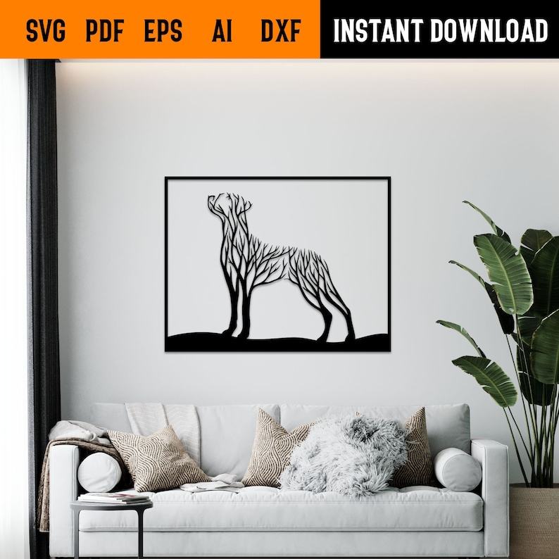 Rhodesian Ridgeback Wall Art Svgdxf EPSAI and PDF - Etsy