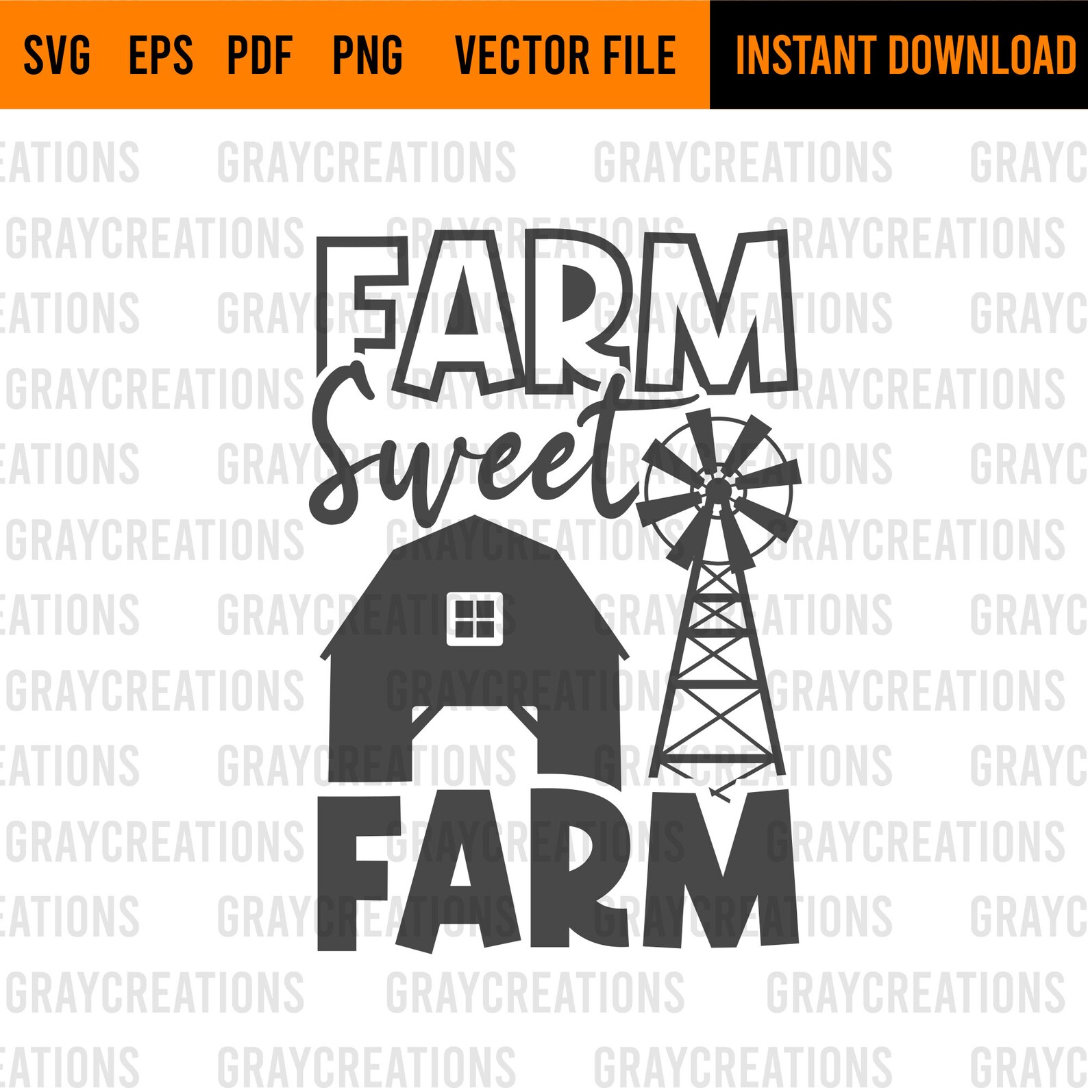 Farm Sweet Farm Svg / Farmer Svg / Barn Svg - Etsy