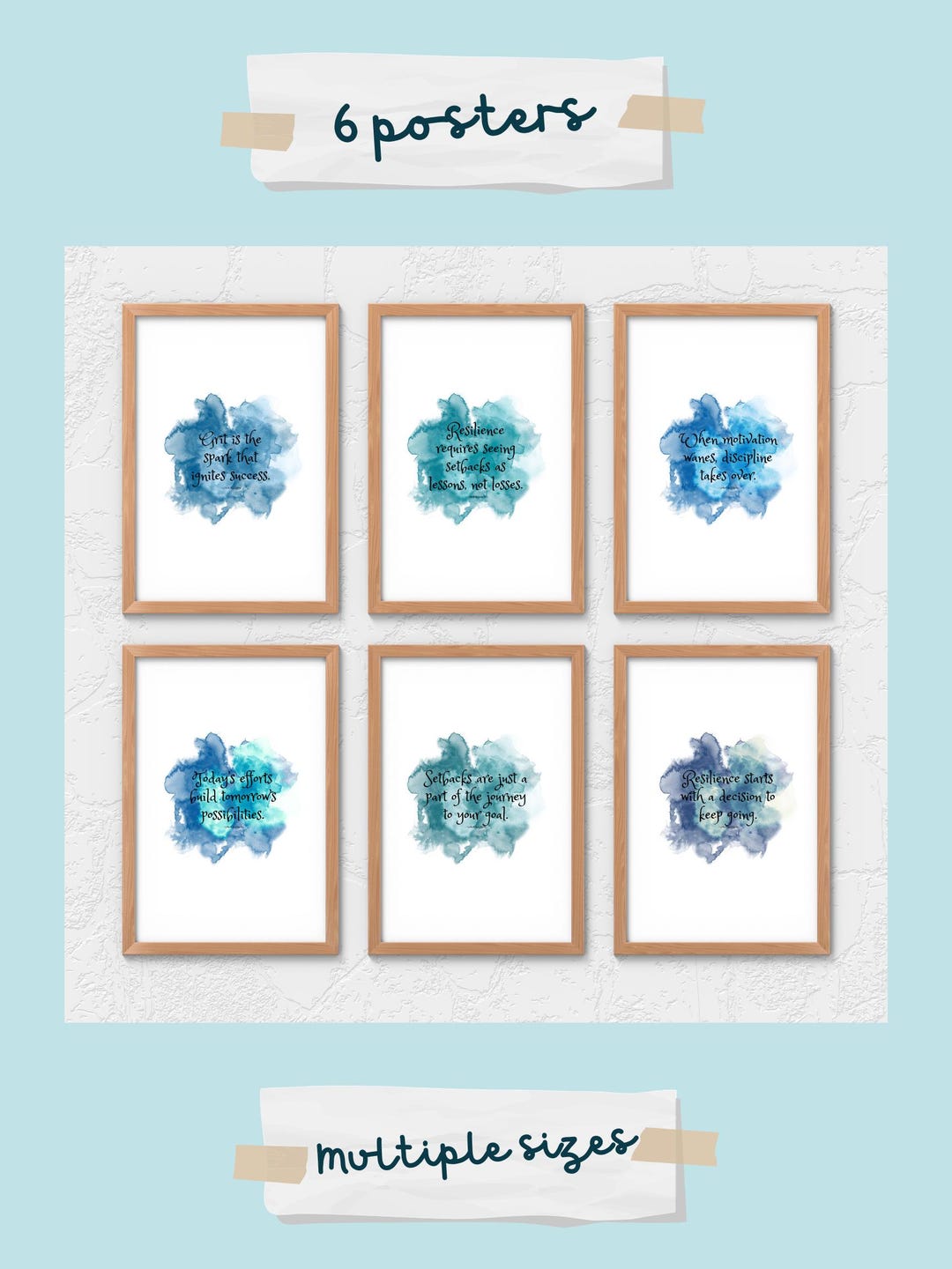 6 Resilience Posters for Classrooms or Offices (ideal for Classroom ...