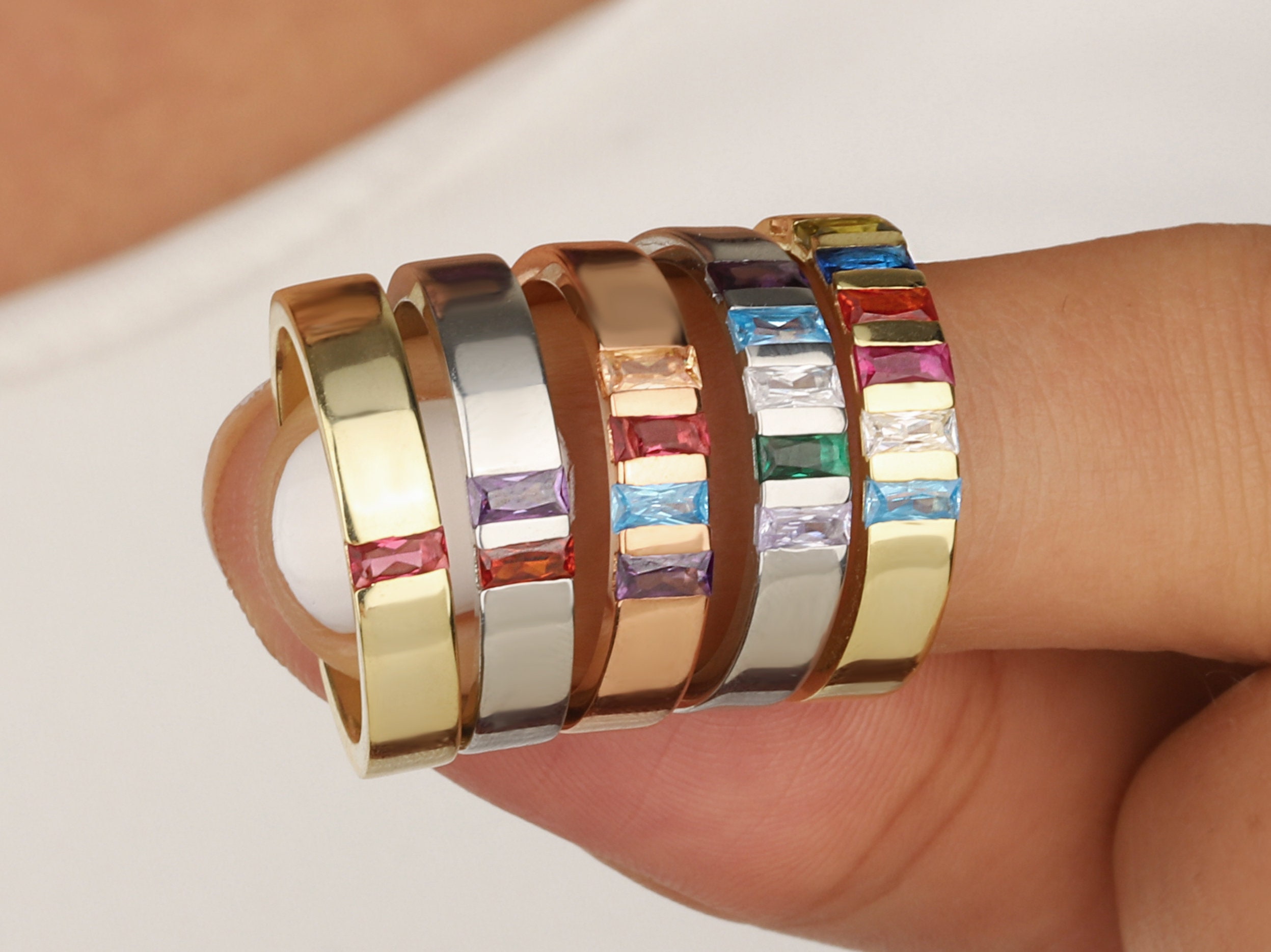 Handmade Birthstone Ring Personalized Women Ring Birthstone - Etsy