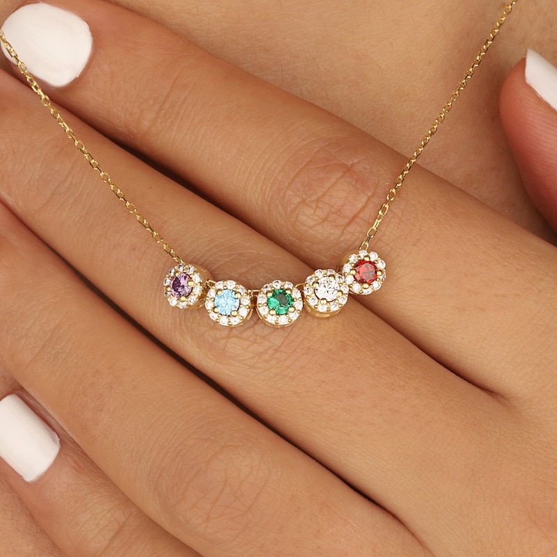 Birthstone Necklace - Etsy