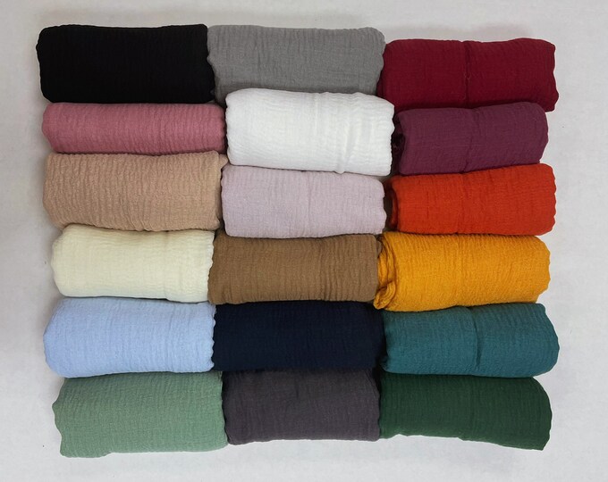 Square Linen Scarf - Etsy